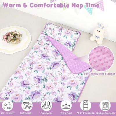 Cina Polyester Comodo Matto da letto per bambini Matto da letto per bambini in età prescolare con coperta staccabile in vendita