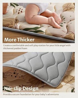 China Non Slip Square Baby Play Mat Infant Play Blanket For Floor Thicken Cushioning for sale