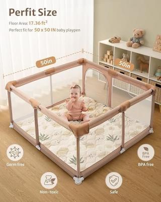China Non Slip Square Baby Play Mat Infant Play Blanket For Floor Thicken Cushioning for sale