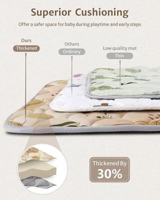China Non Slip Square Baby Play Mat Infant Play Blanket For Floor Thicken Cushioning for sale