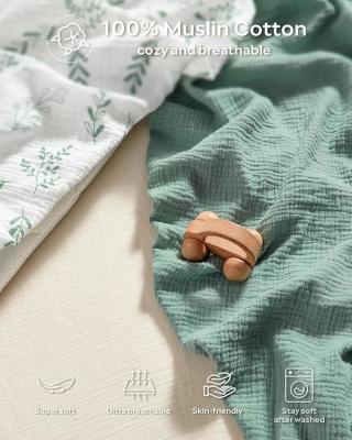 Cina Lenzuolo con angoli per culla 100% cotone, 32*16 pollici in vendita
