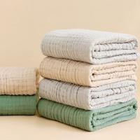 Quality Multiple Colors Cotton Gauze Blanket 90*90 cm Breathable Multifunctional Blanket for sale