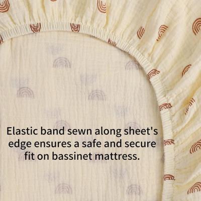 Cina Gaze Bassinet Sheet Set Ultra Soft Stile Moderno Con Molti Colori in vendita