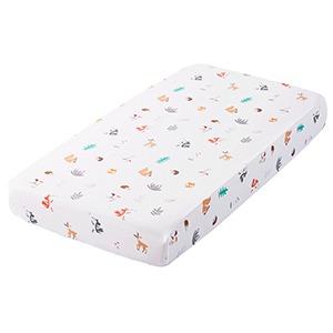 Detail of fitted crib sheet