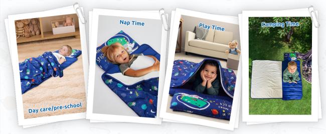 Nap mat components separated