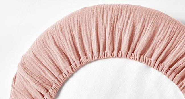 Elastic band detail showing secure fit