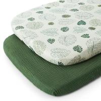 Quality Gauze Bassinet Sheet Set Ultra Soft Modern Style With Multiple Colors for sale