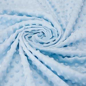 Satin backing of the baby blanket