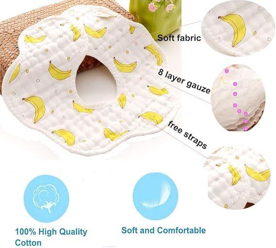 Quality 6-Piece Absorbent Muslin Bibs Skin Friendly Multiple Colors For Easy Washing for sale