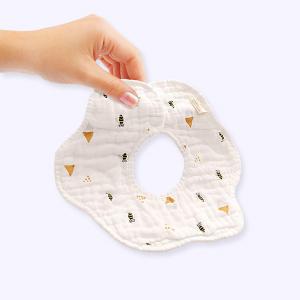 Bib set displayed as a gift with ribbon