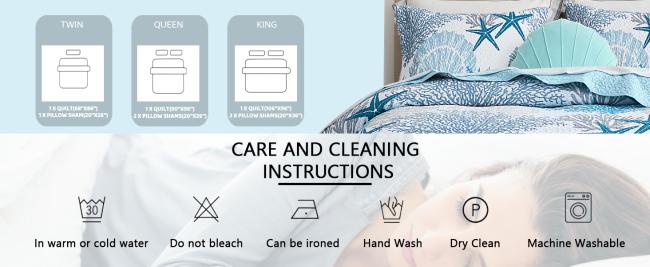 Quilt set folded neatly showing full design and color