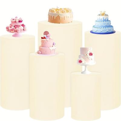 China 5-Piece Spandex Table Cover Set 19.6-35.4 Inches Round Elastic for sale
