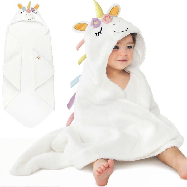 Quality Organic Baby Absorbent Towel with Hood , 100% Cotton Hooded Baby Towels for Newborns, Infants for sale