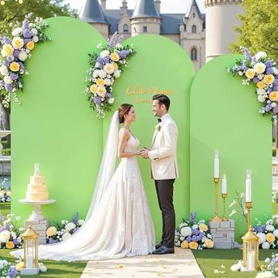 China 3 Piece Light Sage Green Arch Covers ,Spandex Arch Backdrop Cover for Wedding、 Baby Shower 、Birthday Party for sale