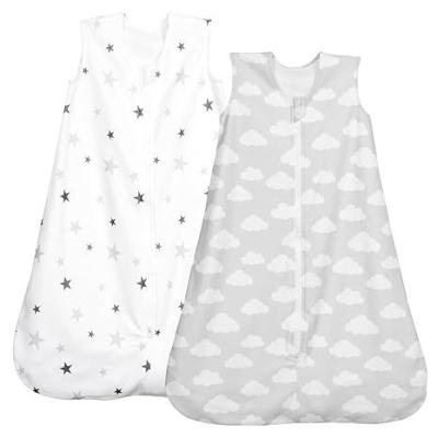 China 2 Pack Micro-Fleece Baby Sleep Sack with 2-Way Zipper - Comfortable Wearable Blanket With Clouds for sale