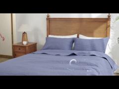 Copriletto estivo morbido in 3 pezzi per letto King, in microfibra 100% poliestere
