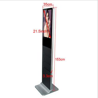 China Supermarkt/Restaurantshd Vloer die Digitale Signage 1680*1050 350cd/m2 bevinden zich Te koop