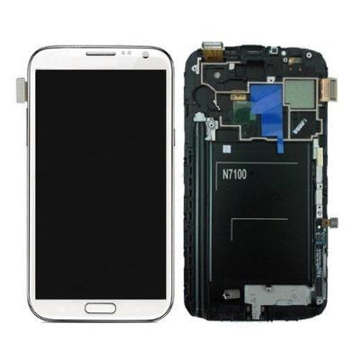 China Painel LCD de 1280×720 Samsung para a nota 2 N7100 LCD com definição alta branca do digitador à venda