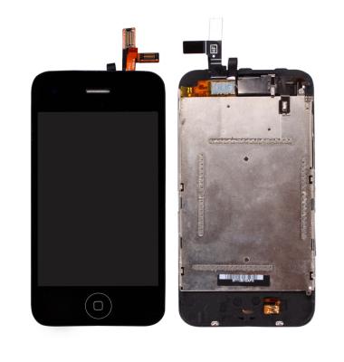 Cina 3,5 pollici di schermo LCD di Iphone per il LCD 3G con il nero dell'Assemblea del convertitore analogico/digitale in vendita