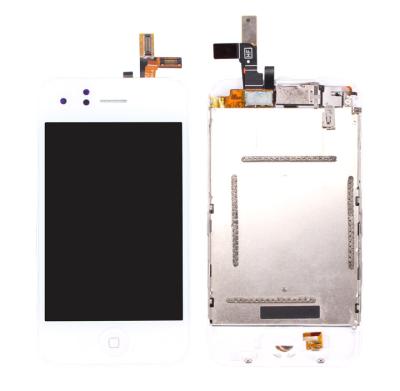 Cina 3,5 pollici di schermo LCD di Iphone per il LCD 3GS con bianco dell'Assemblea del convertitore analogico/digitale in vendita