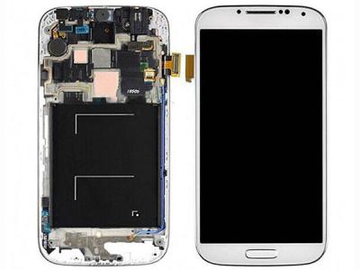 China 5 polegadas de painel LCD de Samsung com quadro para S4 i9500 LCD com branco do digitador à venda