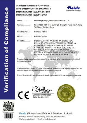 China BT100J-1A CE approved variable speed laboratory dosing filling dispensing peristaltic pump for sale