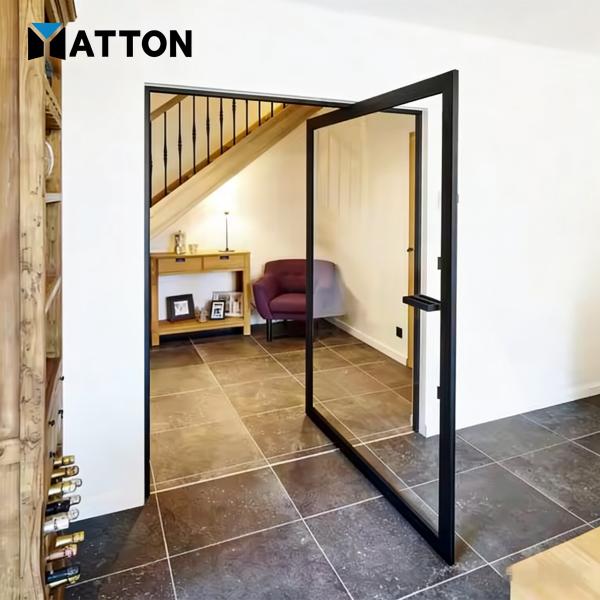 Quality Custom Design Aluminum Pivot Door, Available in Various Colors & Sizes, Perfect for Contemporary Architecture for sale