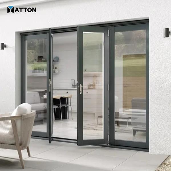 Quality High Quality Modern Aluminum Anti-theft Waterproof Windproof Thermal Break Soundproof Casement Glass Door for Kitchen & School for sale