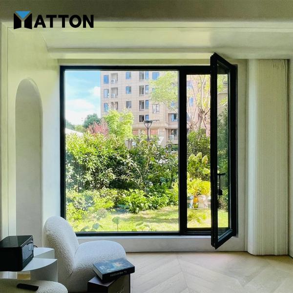Quality High Performance Modern Aluminum Casement Door for Home & Kitchen Use with Stable Operation and Promotional Price for sale