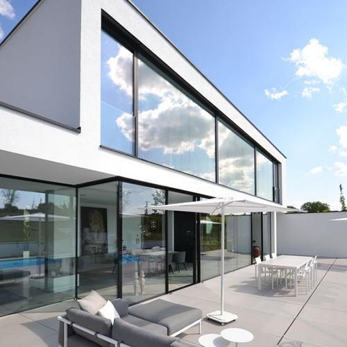 Quality Modern Soundproof Thermal Insulation Aluminum Frame Double Layered Glass Heavy Sliding Door Interior for Bathroom Kitchen Living for sale