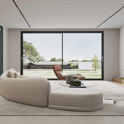 Quality High Quality Soundproof Thermal Insulation Heavy Sliding Door Aluminum Alloy Interior Kitchen Bedroom School Modern Design for sale