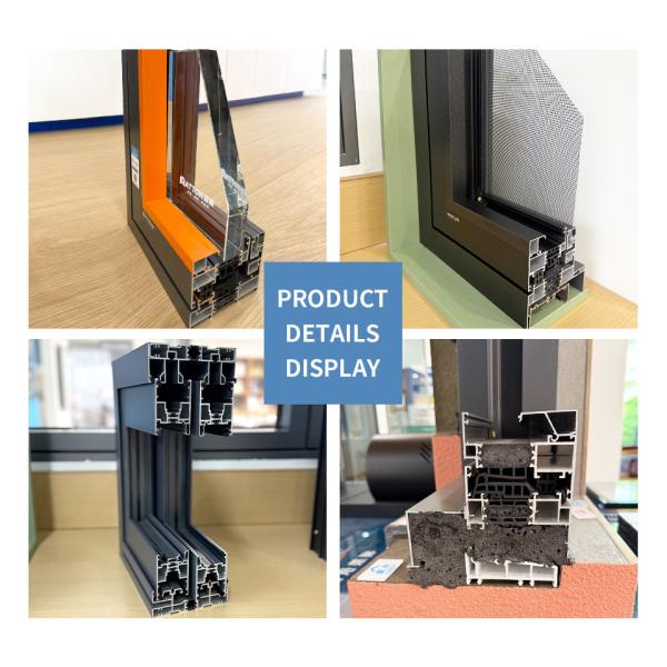Quality Modern Soundproof & Weather Resistant Aluminum Sliding Door with Thermal for sale