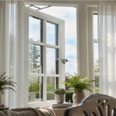 China Modern French Style Aluminum Alloy Window Bar with Stainless Steel Screen Soundproof & Windproof for Kitchen and Hotel Doors for sale