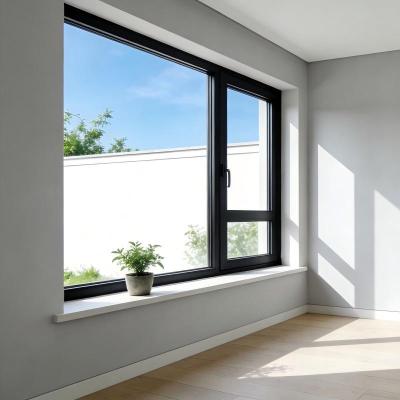 China Modern Aluminum Alloy Soundproof Casement Window with Double-layer Tempered Glass for Bedroom Bathroom Living Room & School for sale