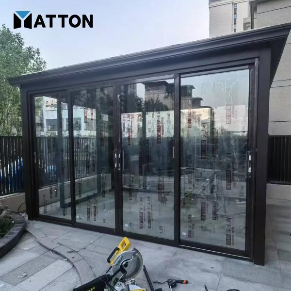 Quality Hot Selling Outdoor Sunrooms Modern Designs Aluminum Alloy Sun Room House Free Standing Sun Rooms Aluminium Conservatory for sale