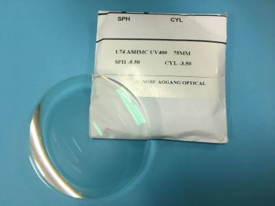 中国 疎水性/ARのコーティングの規定の接眼レンズ レンズ1.74は非球面の表面を指示します 販売のため