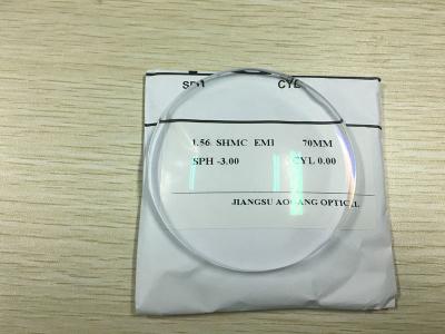 China Cr meados de da visão do índice 1,56 único 39 lentes, lente antiofuscante hidrofóbica super à venda