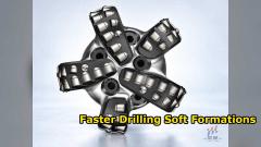 High Speed PDC Drill Bit for Soft Formations