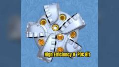 8  Inch PDC Drill Bit High Efficiency Directional Drilling