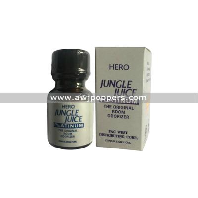China AWJpoppers Wholesale 10ML CANADA Locker Room Hero Jungle Juice Platinum Poppers Strong Poppers for Gay for sale
