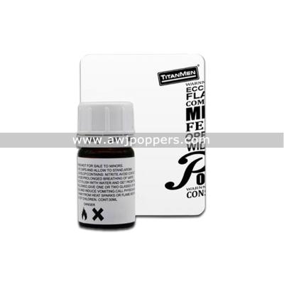 China AWJpoppers Wholesale 30ML Iron Box TitanMen White Berry Poppers Strong Poppers for Gay for sale