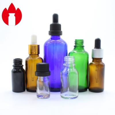 China Persoonlijke 5 ml-100 ml cosmetische essentiële olie glazen fles met dropper deksel for sale