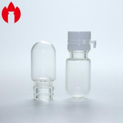 China 1ml Borosilicate Glass Vial Clear Round Bottom for Medicine for sale
