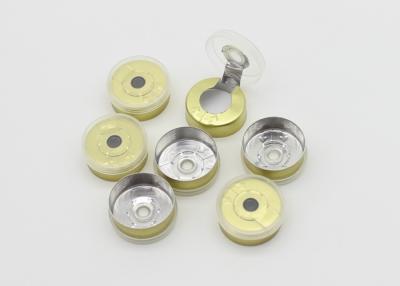 Cina guarnizioni di alluminio dorate trasparenti della fiala di 20mm, guarnizioni di alluminio medicinali della piegatura in vendita