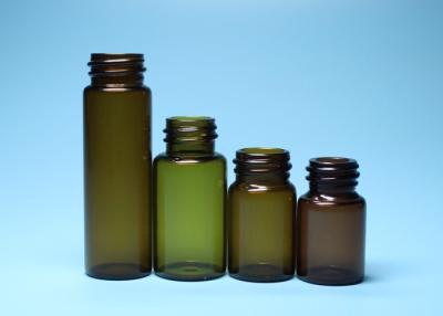 China Frascos modificados para requisitos particulares del top del tornillo del tamaño claramente y color ambarino con la boca roscada tornillo en venta
