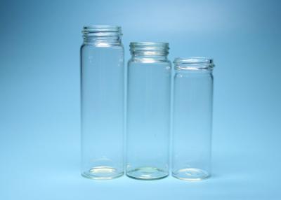 China Frascos modificados para requisitos particulares del top del tornillo del tamaño claramente y color ambarino con la boca roscada tornillo en venta