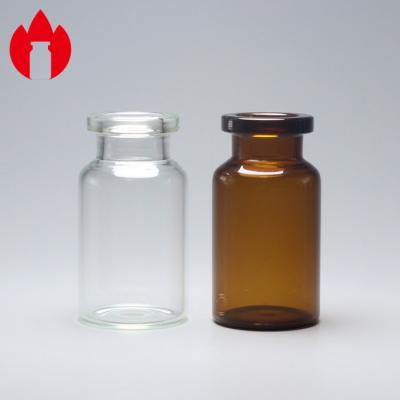 China 10ml Clear and Brown Tubular Glass Bottle Vial for sale