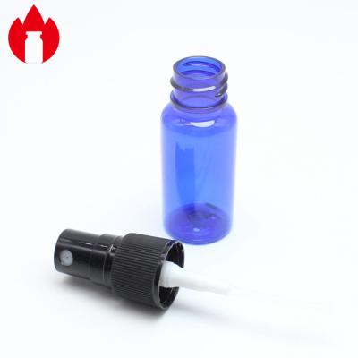 China Blue Screw Top 15ml 0.5oz Empty Plastic Spray Bottle for sale