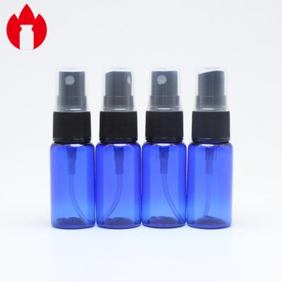 China Blue Screw Top 15ml 0.5oz Empty Plastic Spray Bottle  for sale