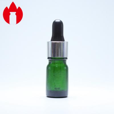 China Green Cosmetic Essential Oil 5ml Screw Top Vials for sale